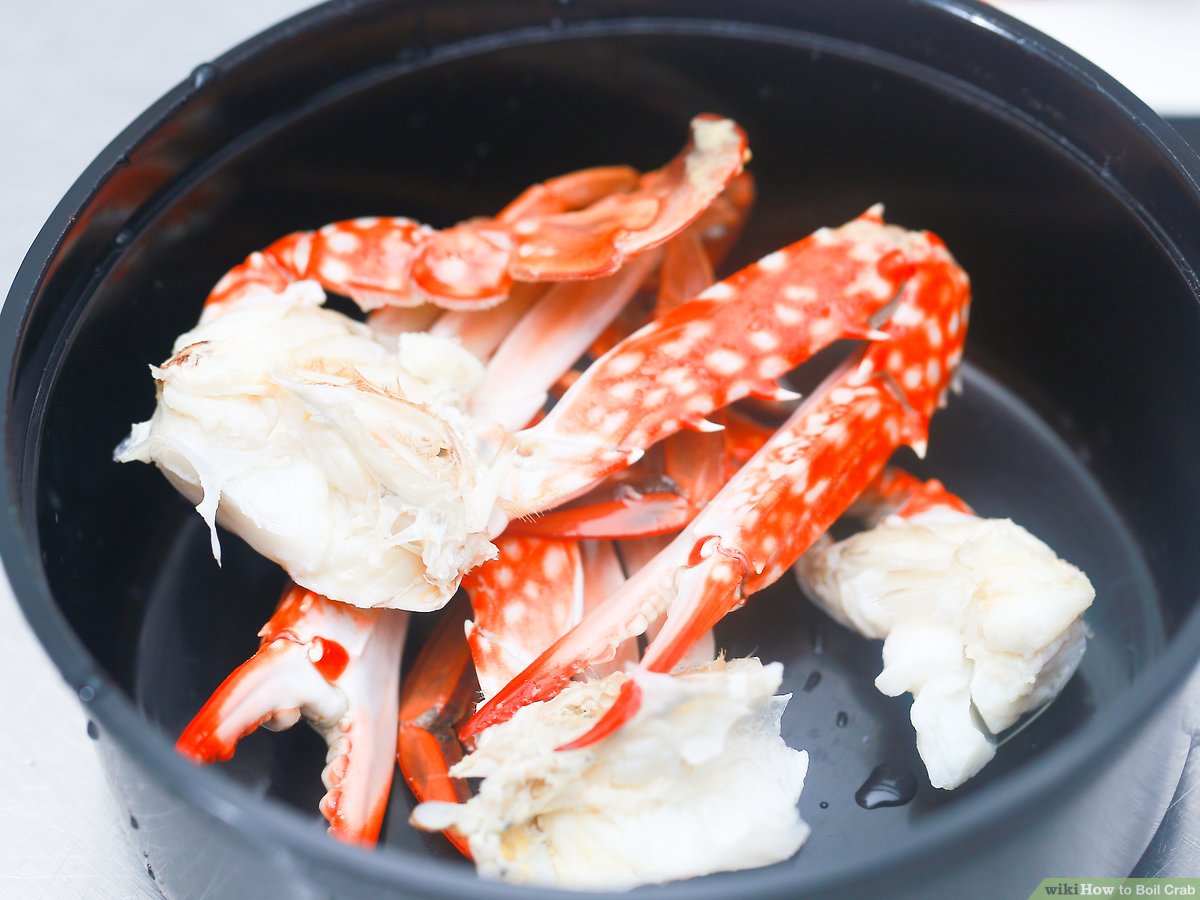 How do you boil crab meat?