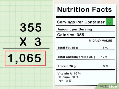 How do you calculate serving size for homemade food?