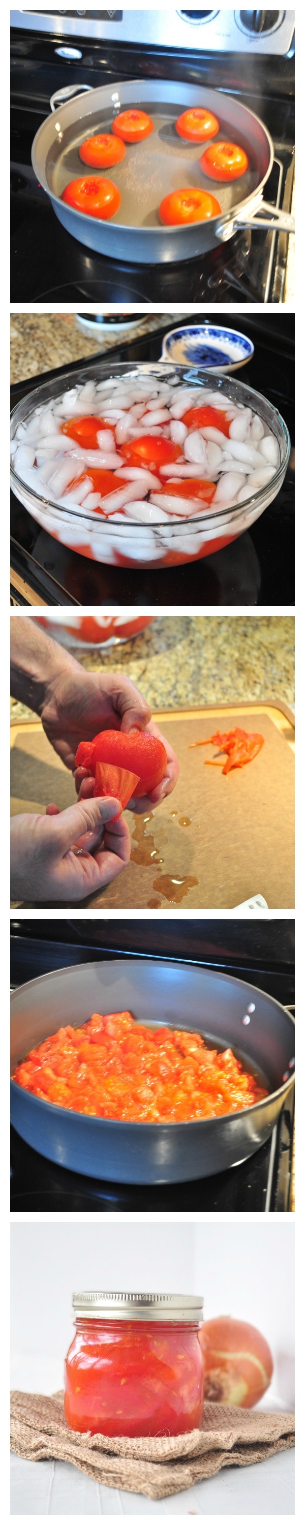 How do you cook diced tomatoes from a can?
