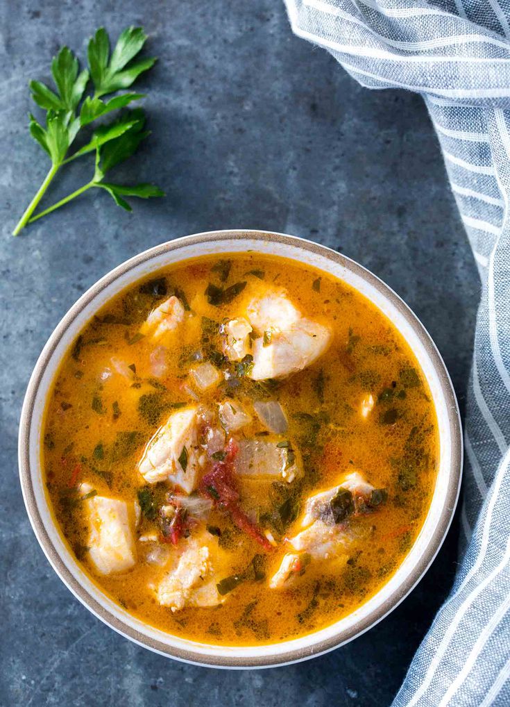 How do you cook fish in soup?