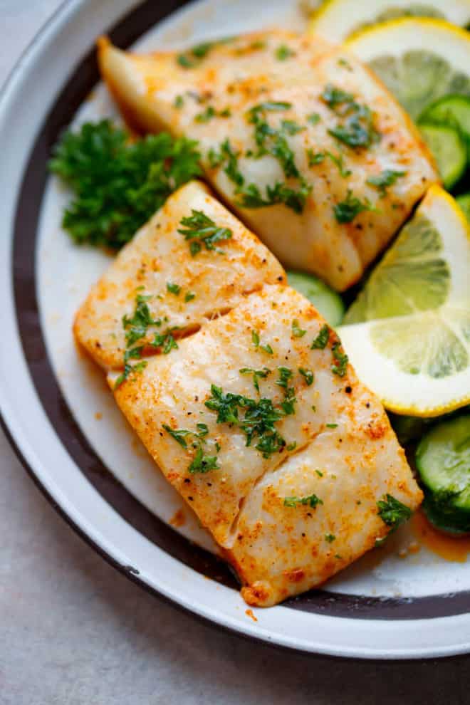 How do you cook frozen halibut fish?