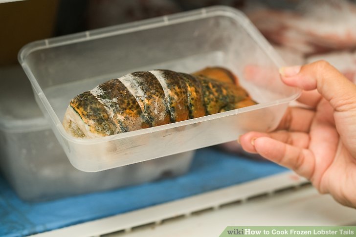 How do you cook frozen lobster tails in the freezer?