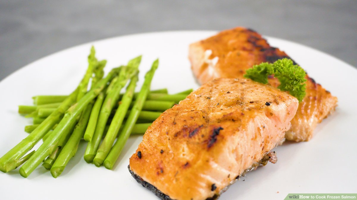 How do you cook frozen salmon without drying it out?