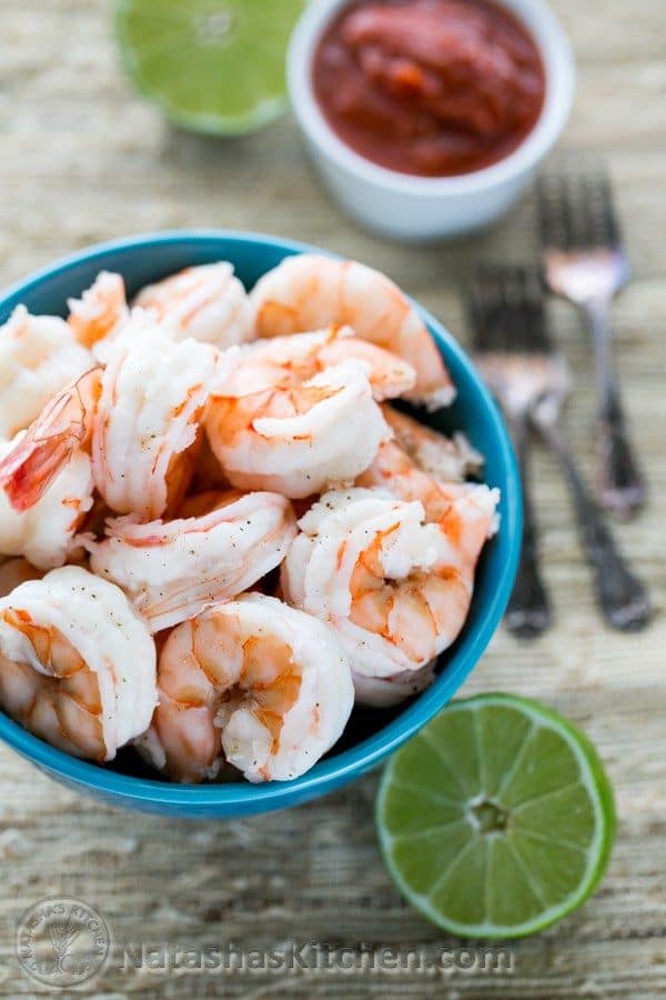 How do you cook prawns in water?