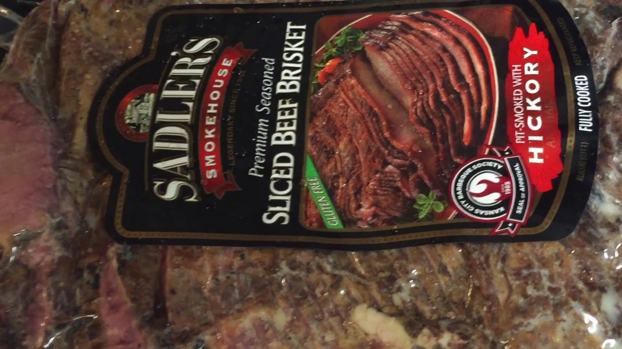 How do you cook prepackaged brisket?