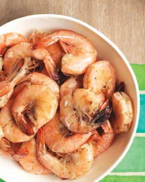 How do you cook unpeeled shrimp?