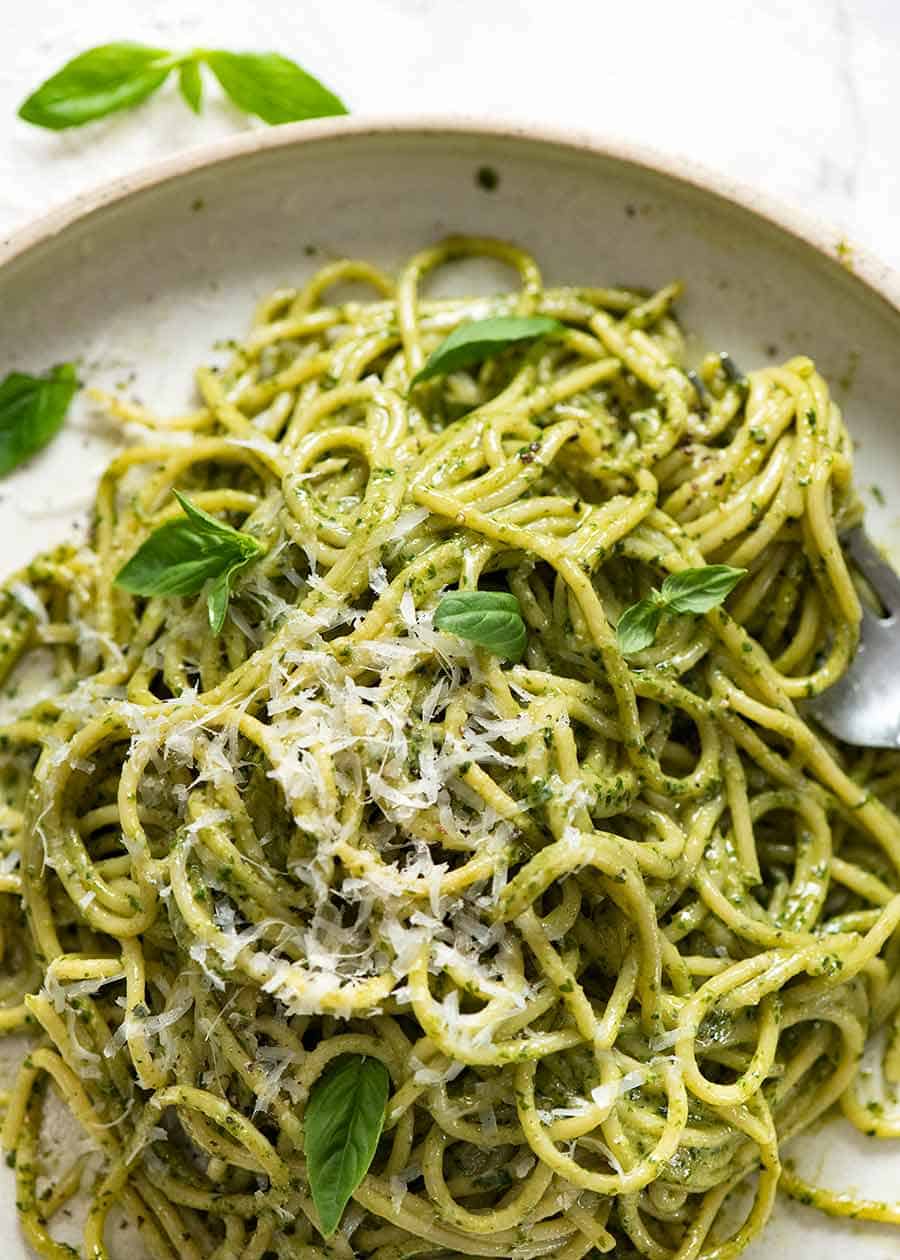 How do you cook with pesto?