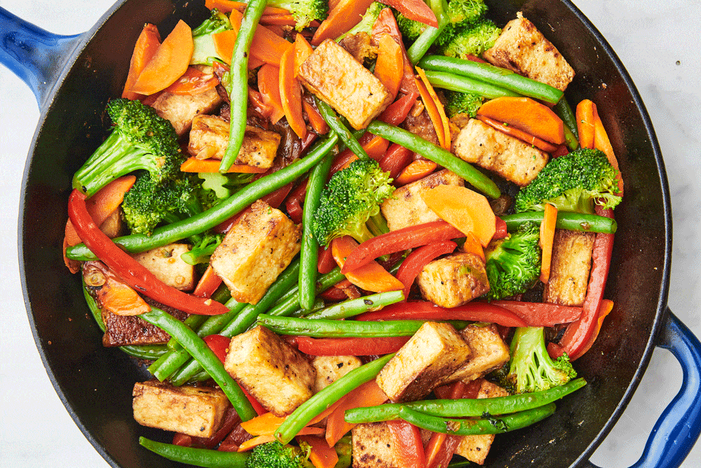 How do you cut tofu for stir fry?