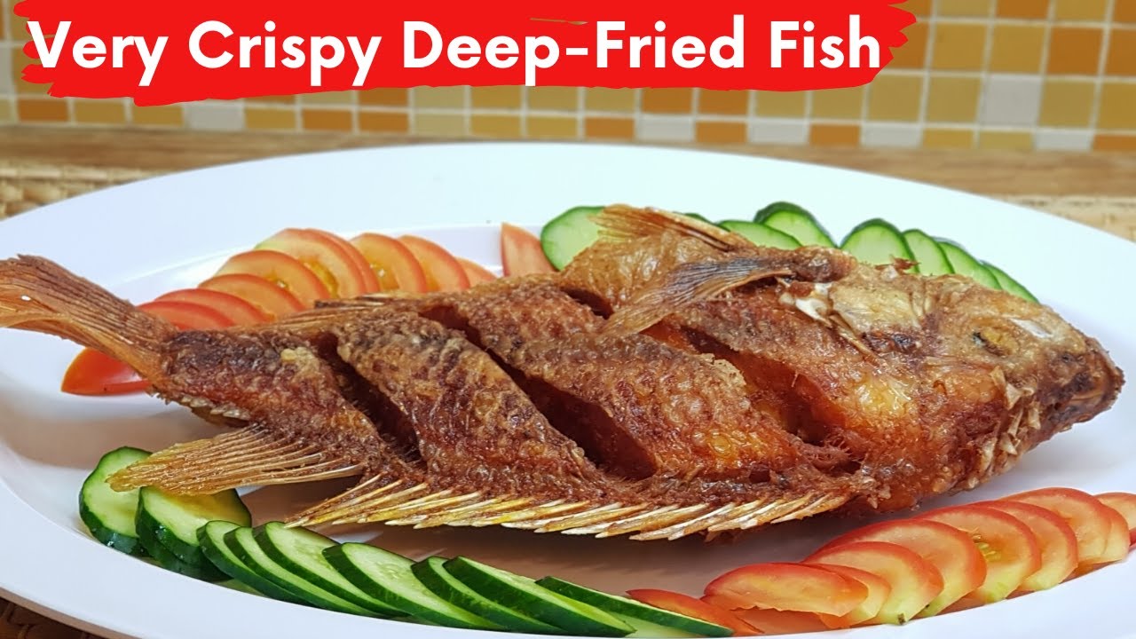 How do you deep fry fish in a deep fryer?