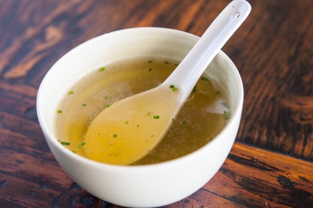 How do you degrease bone broth?