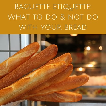 How do you eat a baguette in France?