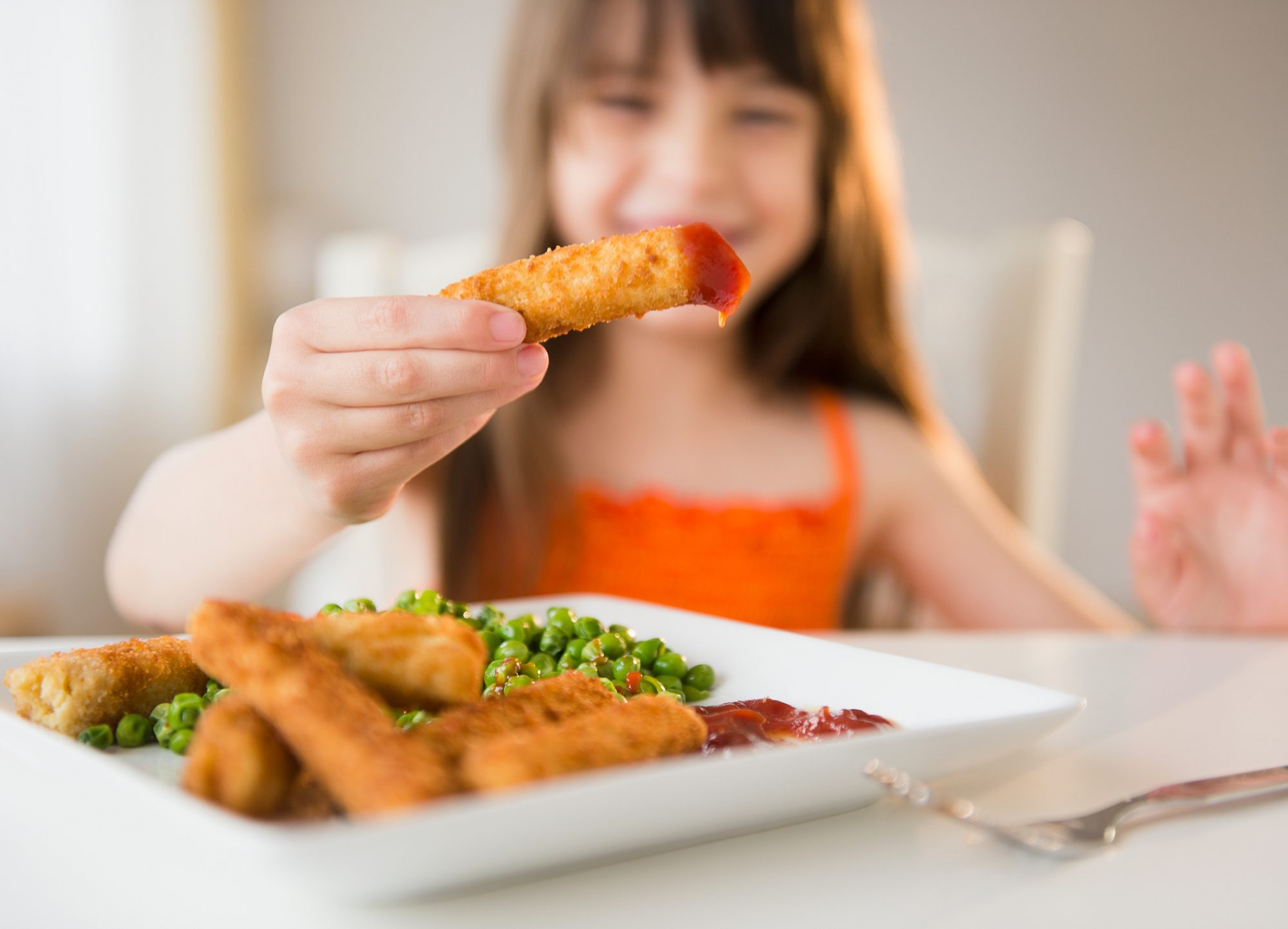 How do you eat fish sticks?