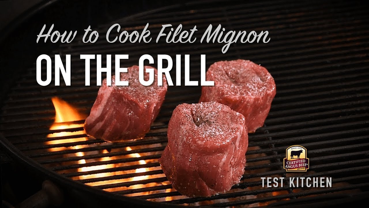 How do you grill a 2 inch filet mignon?