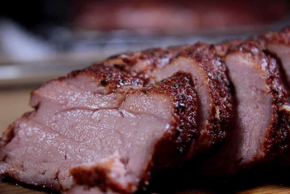 How do you keep a pork loin moist when smoking?