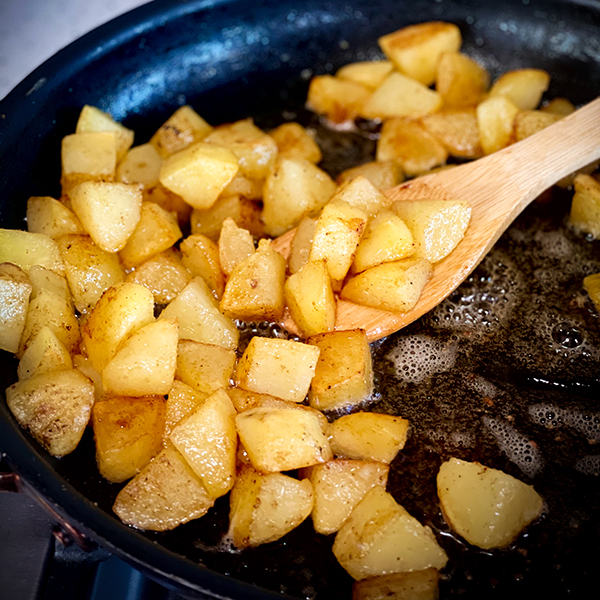How do you know when deep fried potatoes are done?