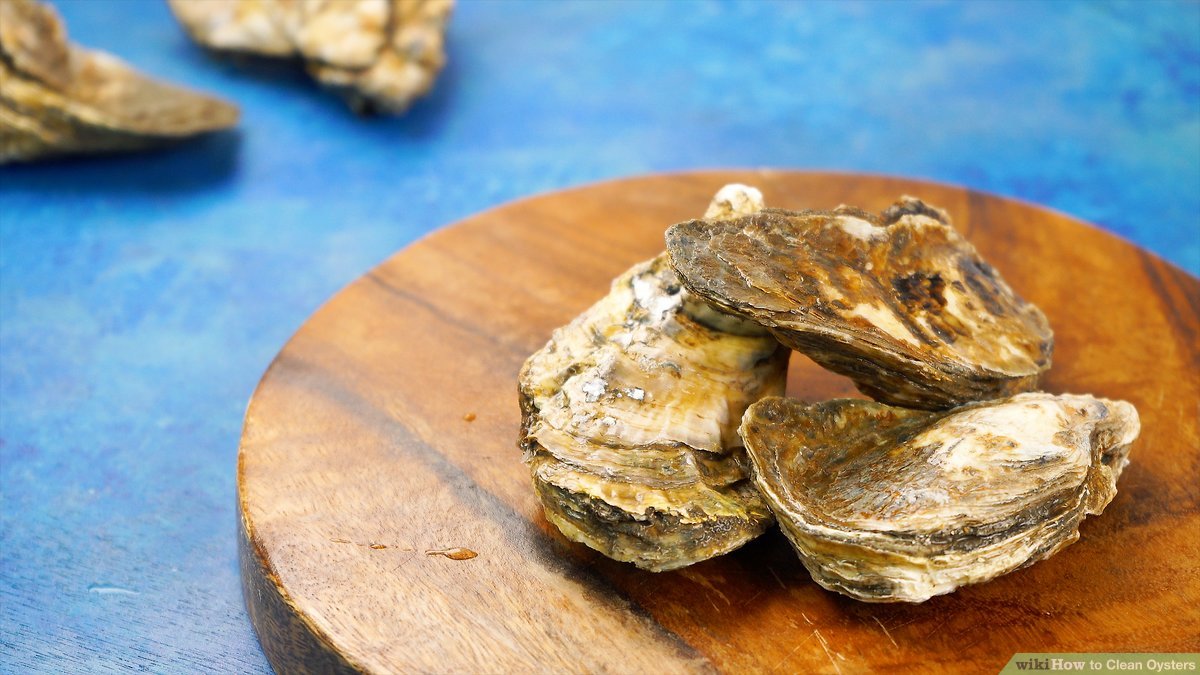 How do you know when oysters are clean?