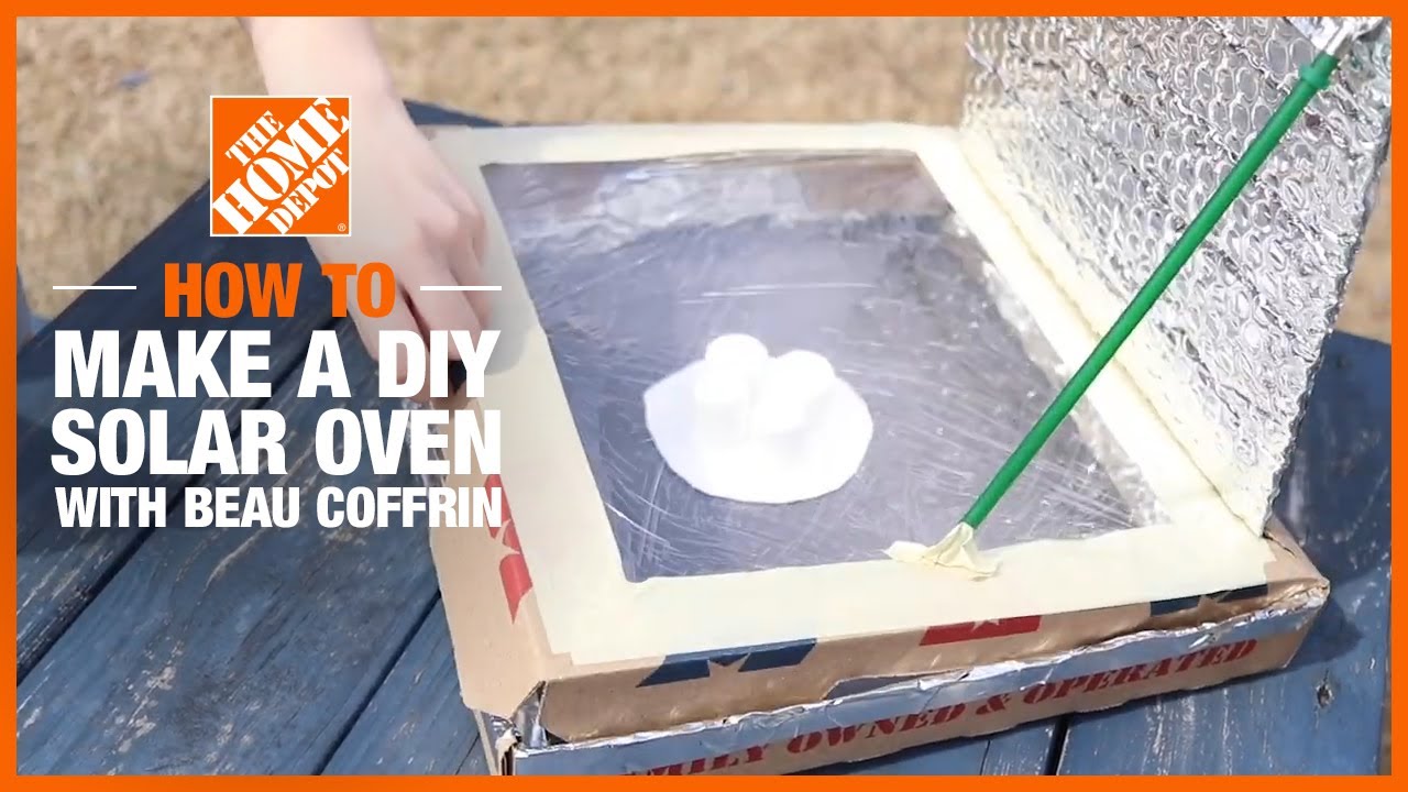 How do you make a solar oven with household items?