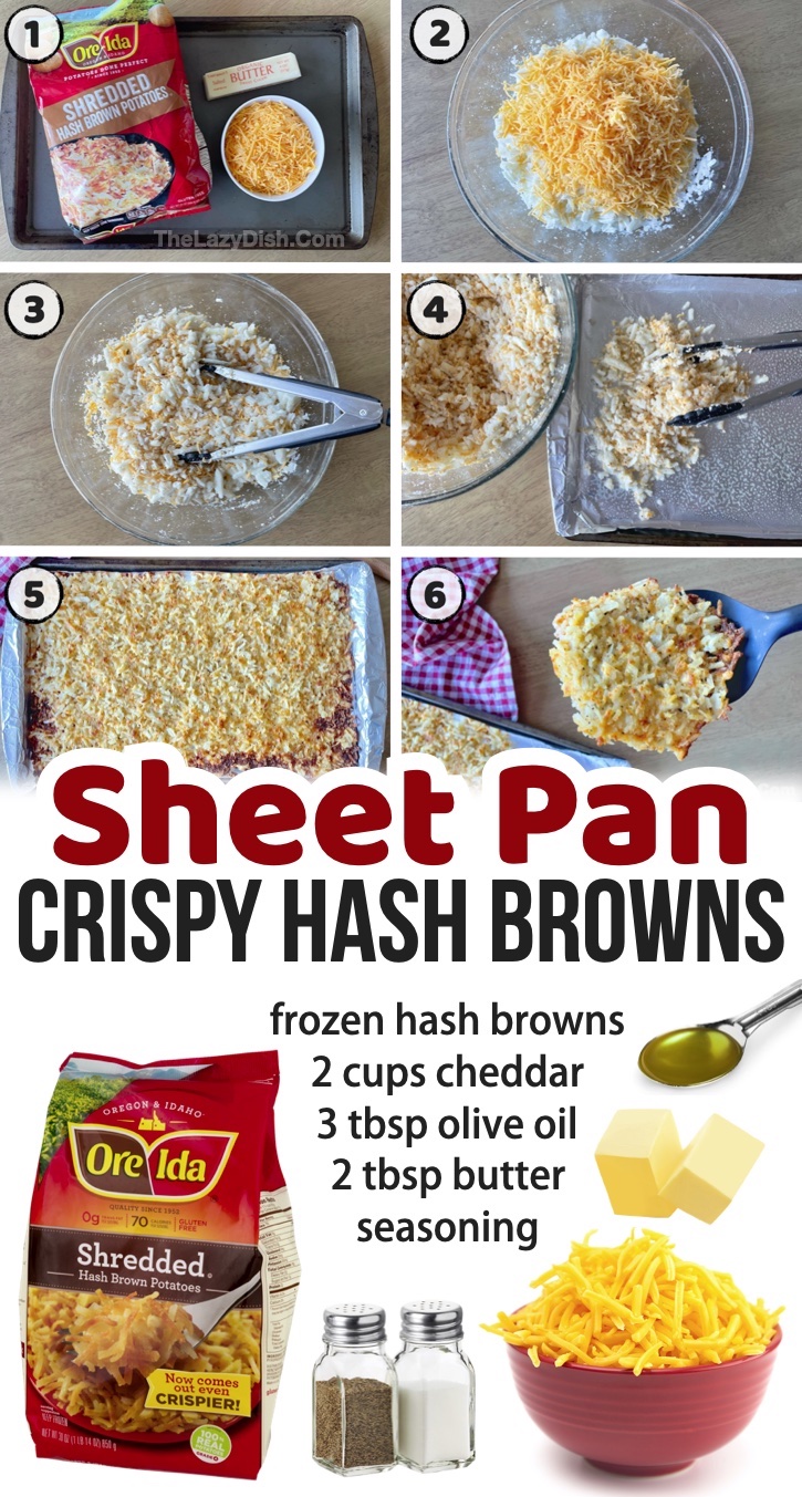 How do you make frozen hash browns crispy?