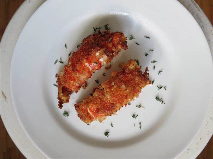 How do you make lobster fillets with panko?