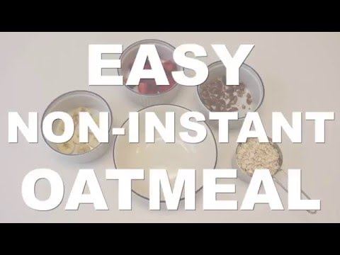 How do you make non instant oatmeal?