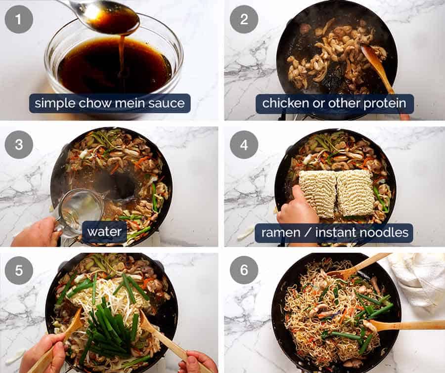 How do you make Top ramen noodles step by step?