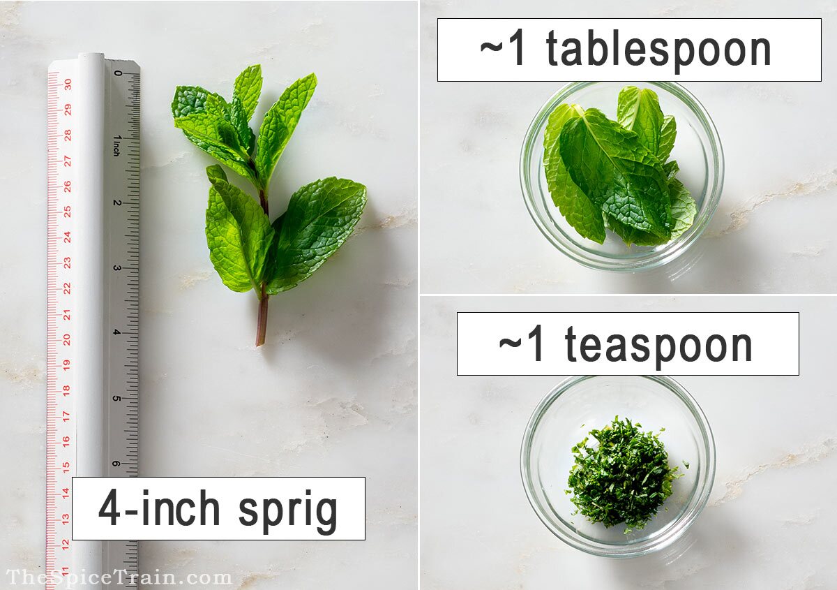How do you measure a sprig?