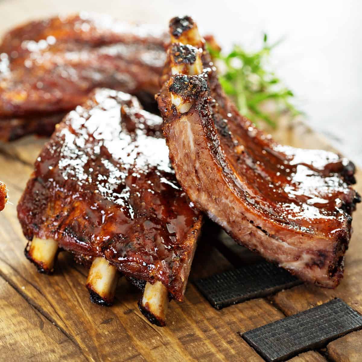 How do you moisten leftover ribs?