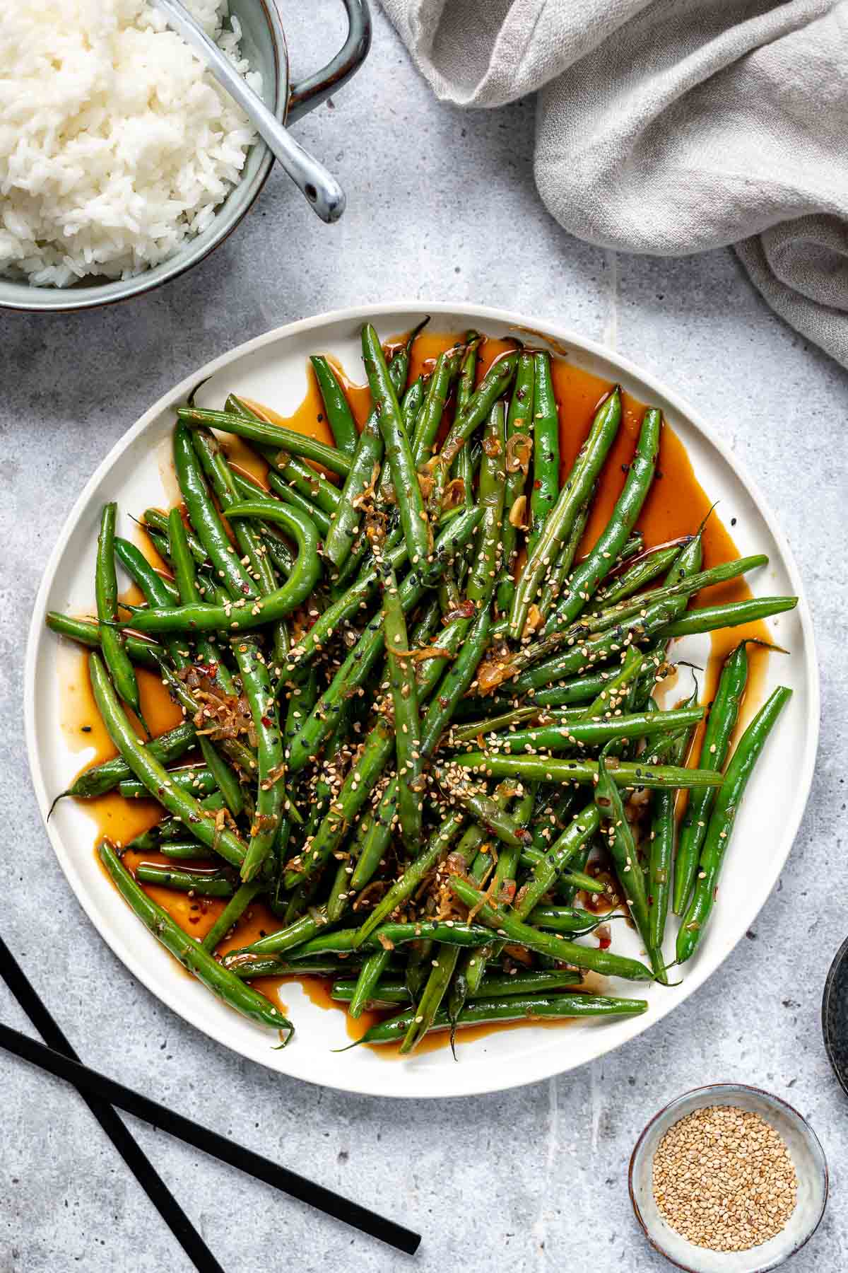 How do you pair green beans?