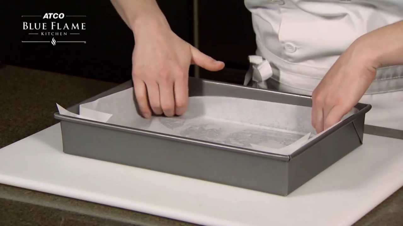 How do you place parchment paper?