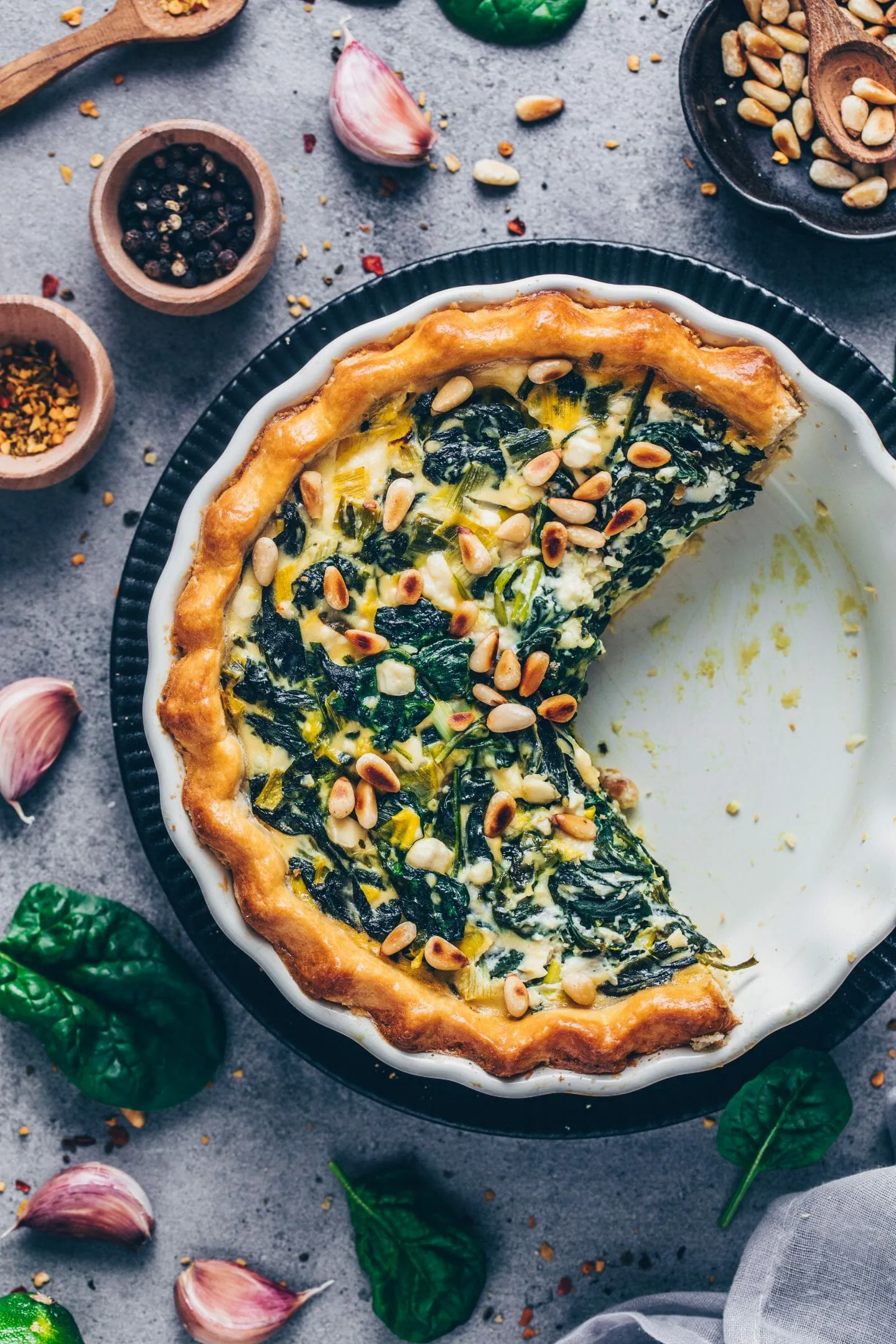 How do you reheat a vegan quiche?