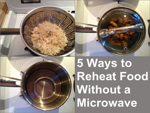 How do you reheat food without losing moisture?
