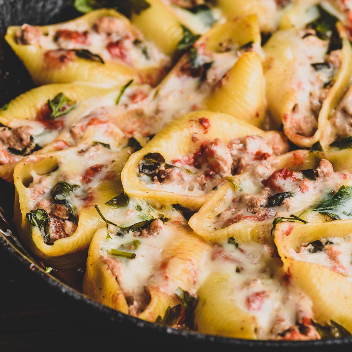 How do you reheat frozen cooked stuffed shells?