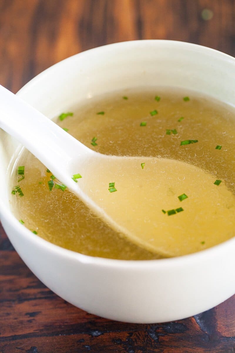 How do you remove bones from soup?