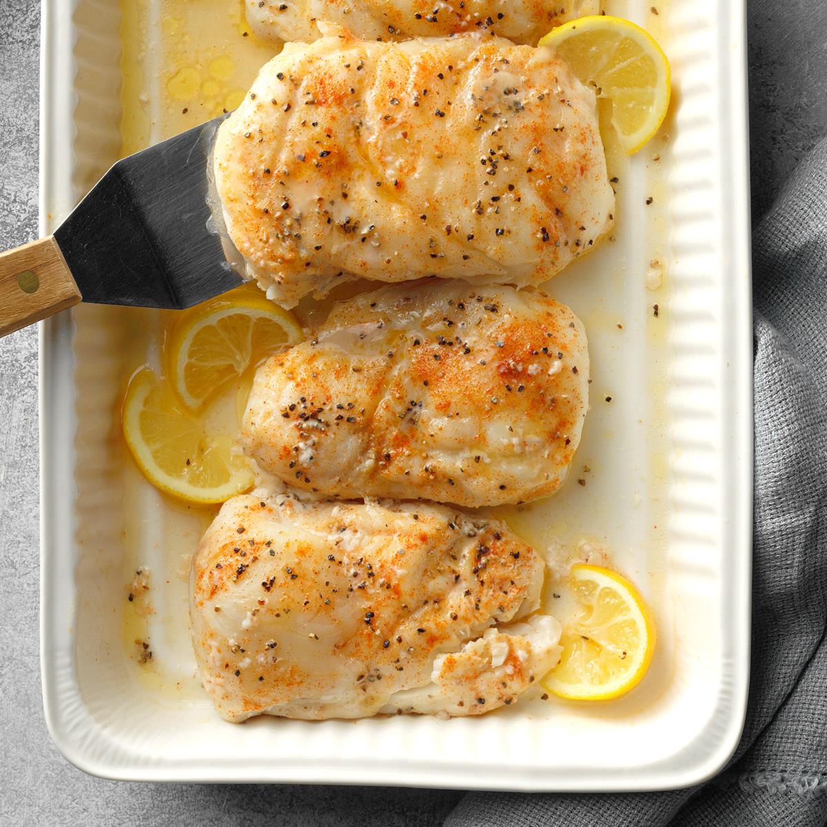 How do you season baked fish?