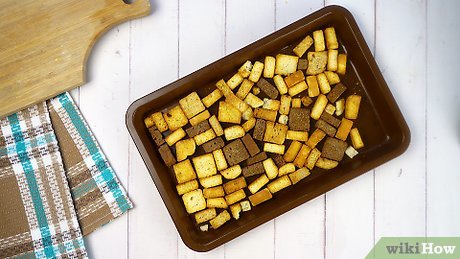 How do you soften store bought croutons?