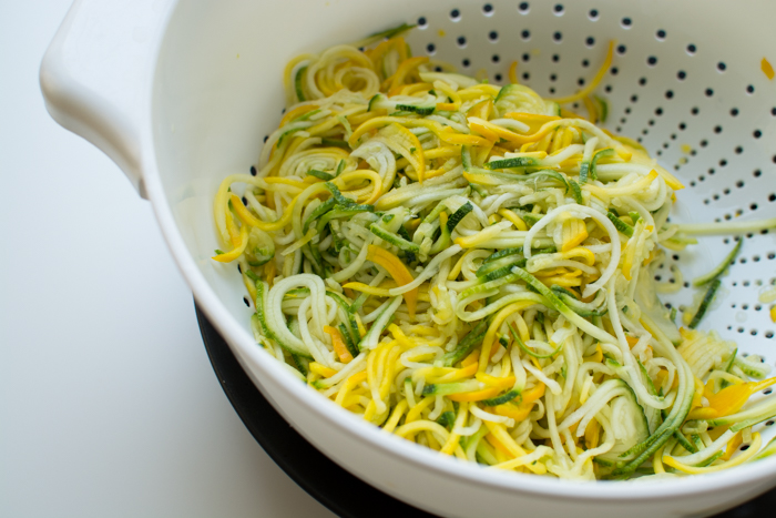 How do you sweat your zoodles?