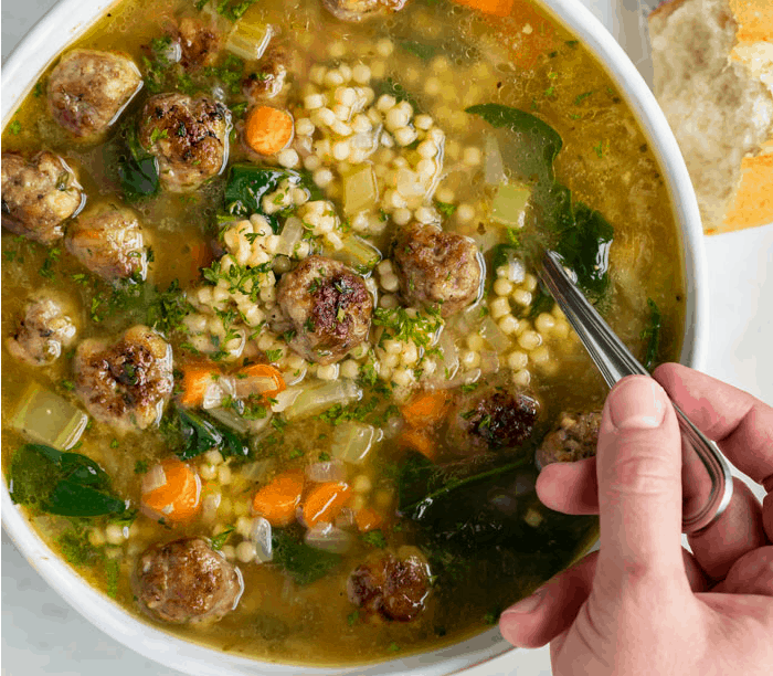 How do you thicken Italian wedding soup?