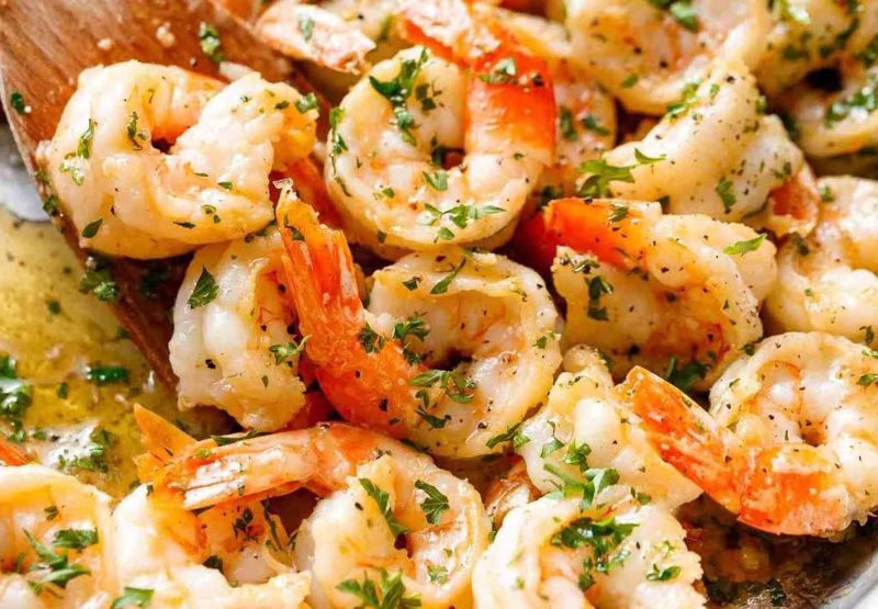 How do you thicken shrimp scampi?