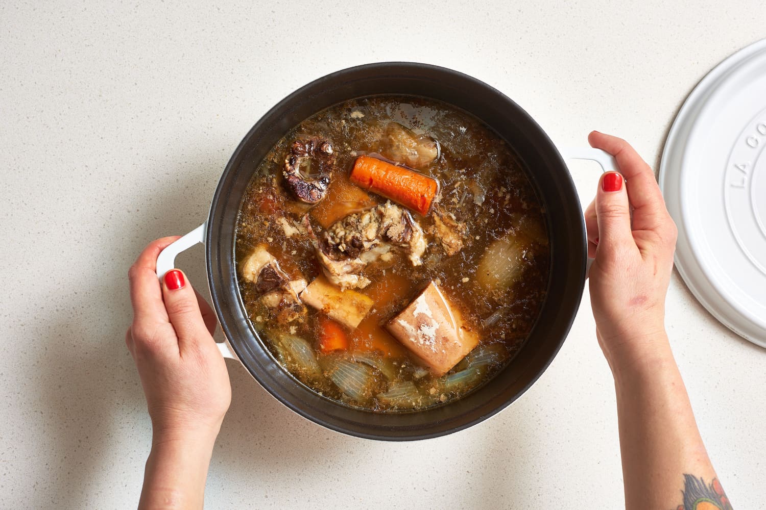 How do you turn bone broth into stock?