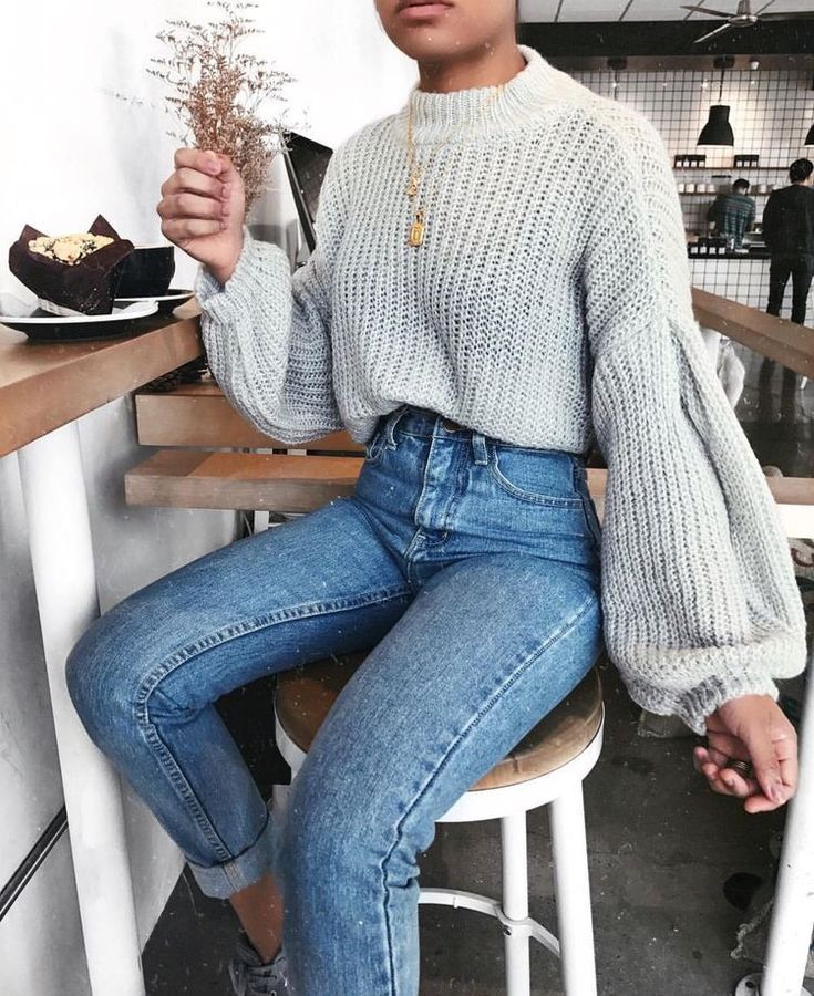 How do you wear a denim sweater?