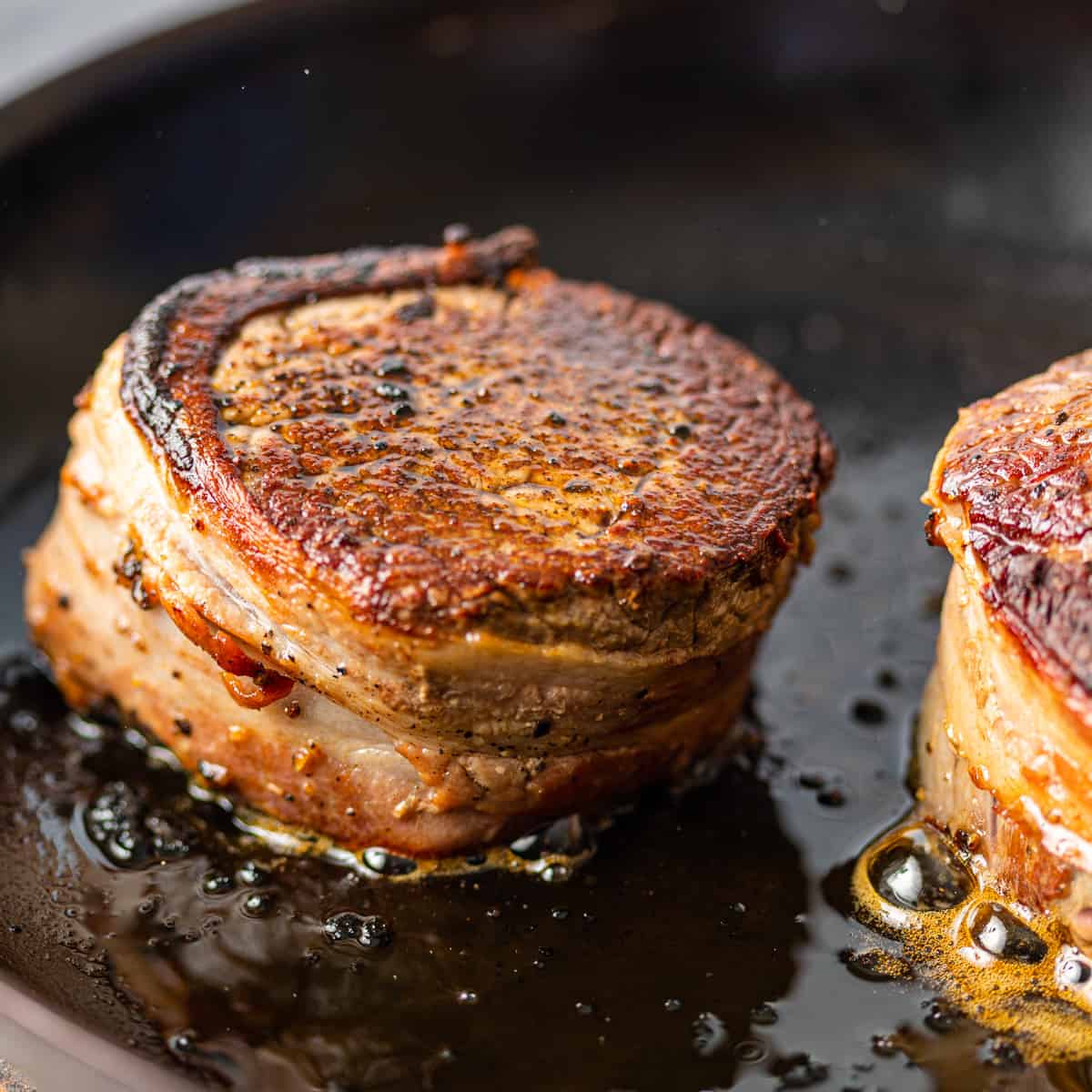 How do you wrap a bacon wrapped filet?