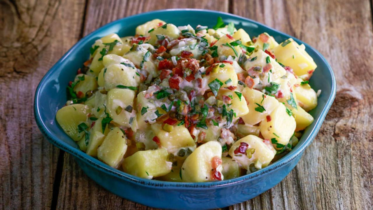 How does Rachael Ray make potato salad?