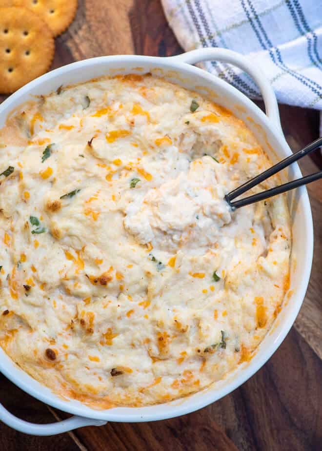 How long can hot crab dip sit out?