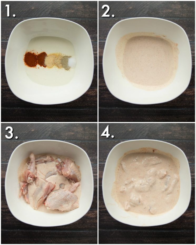 How long can you let chicken soak in buttermilk?