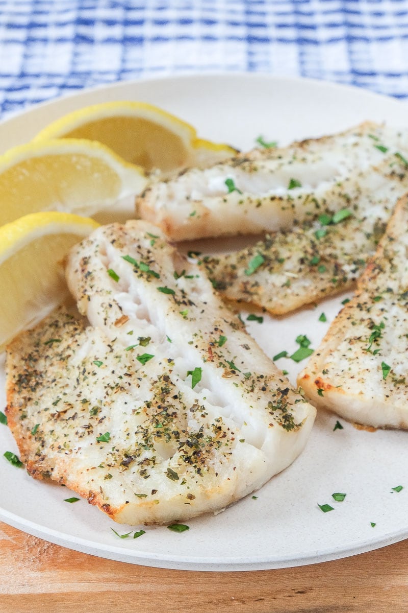 How long do you cook frozen flounder in an air fryer?