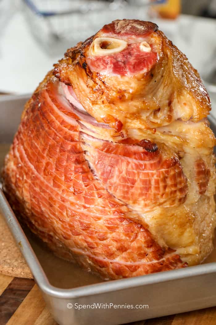 How long does it take to cook a 9 pound spiral ham at 350?