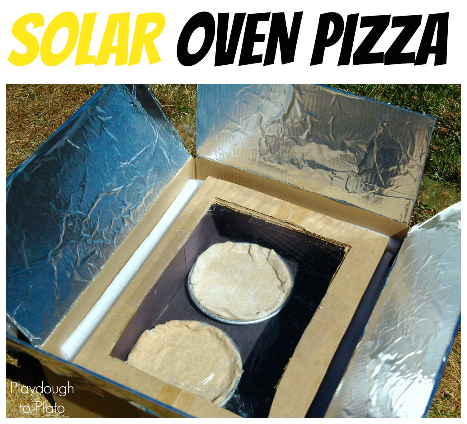 How long does it take to cook a pizza in a solar oven?