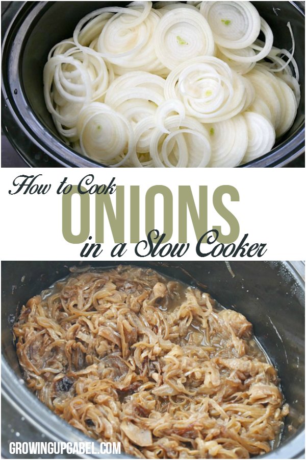 How long does it take to soften onions in a slow cooker?