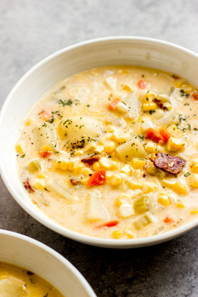 How long does potato corn chowder last in the fridge?