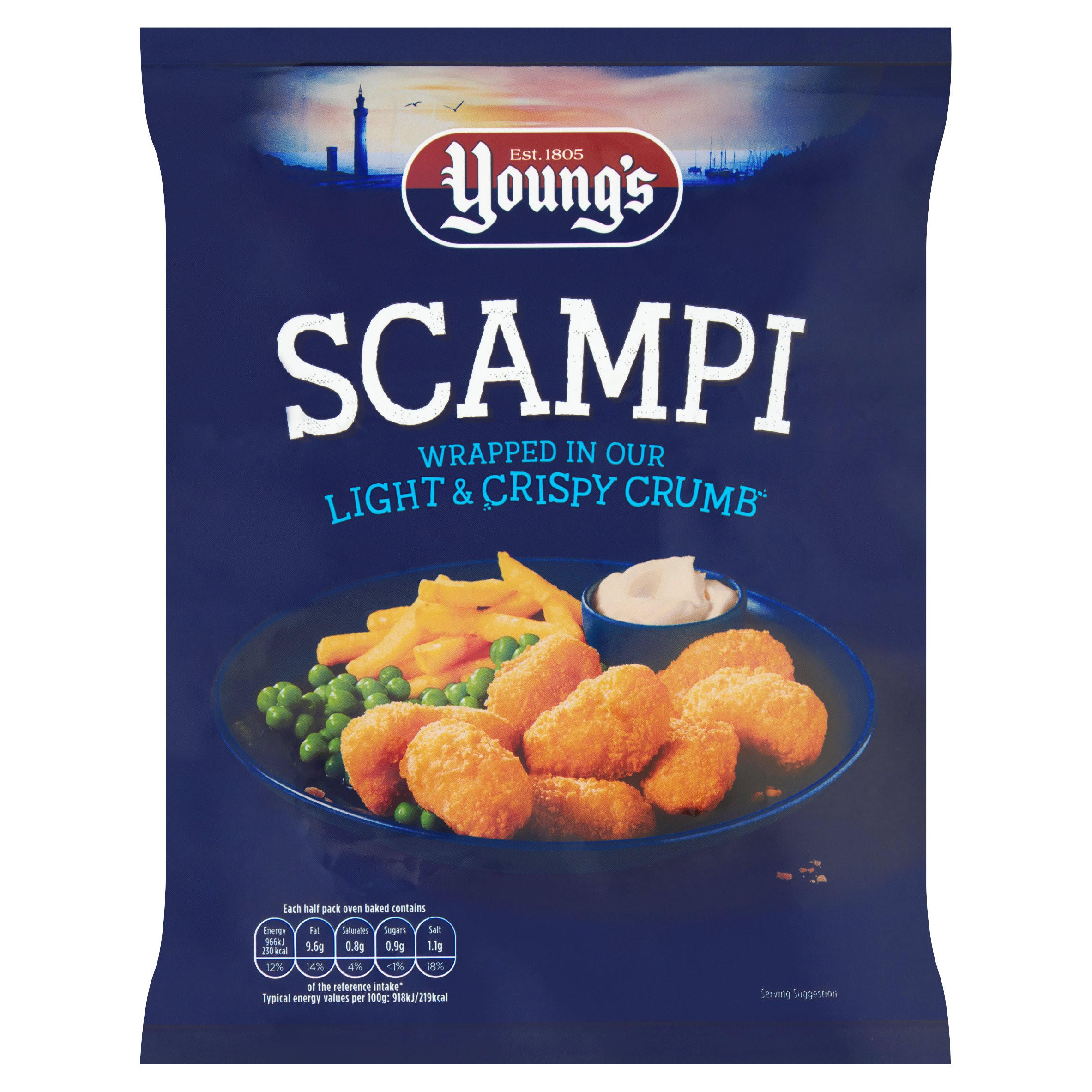 How long does Youngs Scampi take to cook?